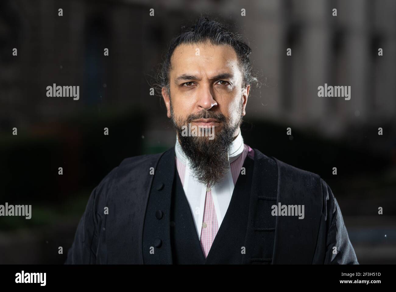 Criminal barrister Naz Hussain QC outside the Old Bailey, London. Mr ...