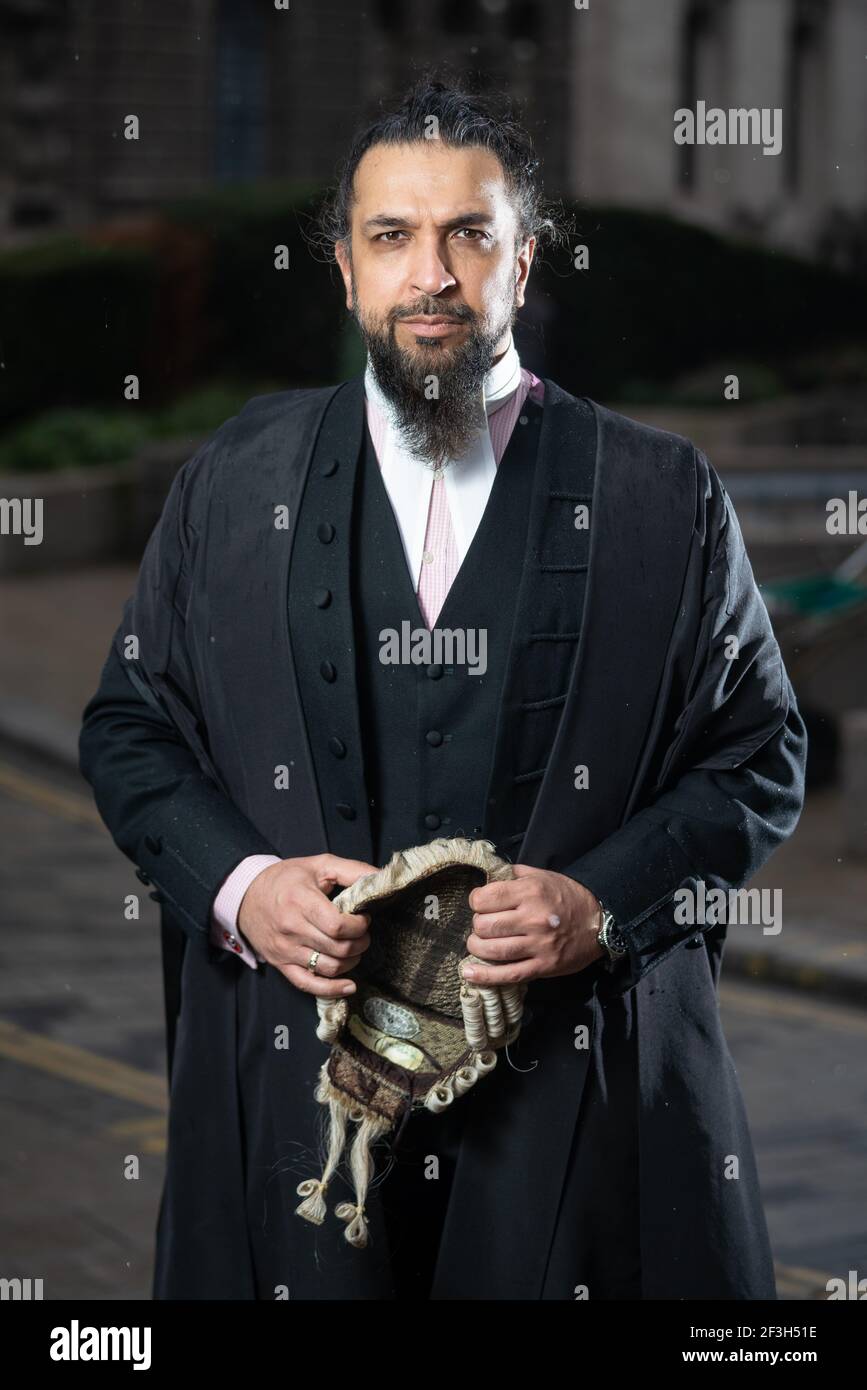Criminal barrister Naz Hussain QC outside the Old Bailey, London. Mr ...