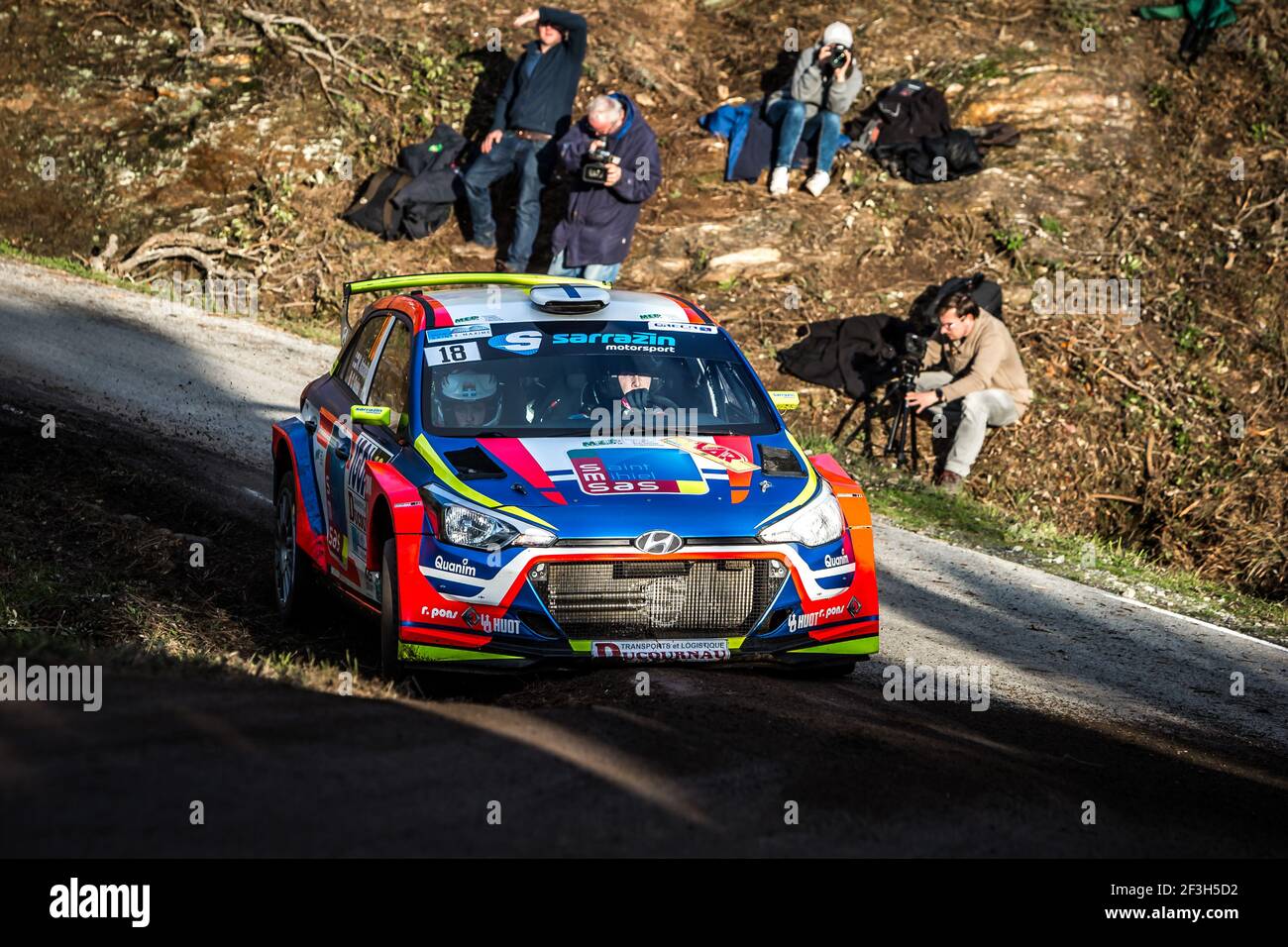 18 VATANEN Max and GUEIN Christopher, Hyundai I20, action during the ...
