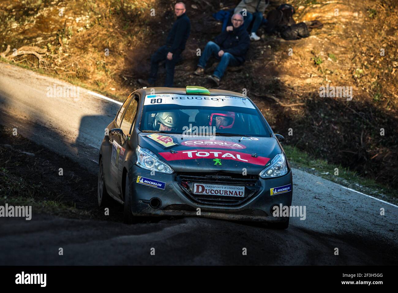 80 BONFILS Hugo and BROUZE Olivier, Peugeot 208 GTI, action during the ...