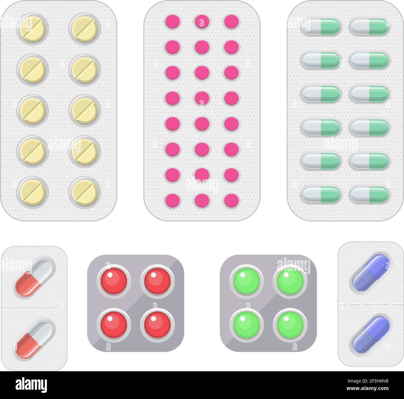 Set pills capsules on Stock Vector Images - Alamy
