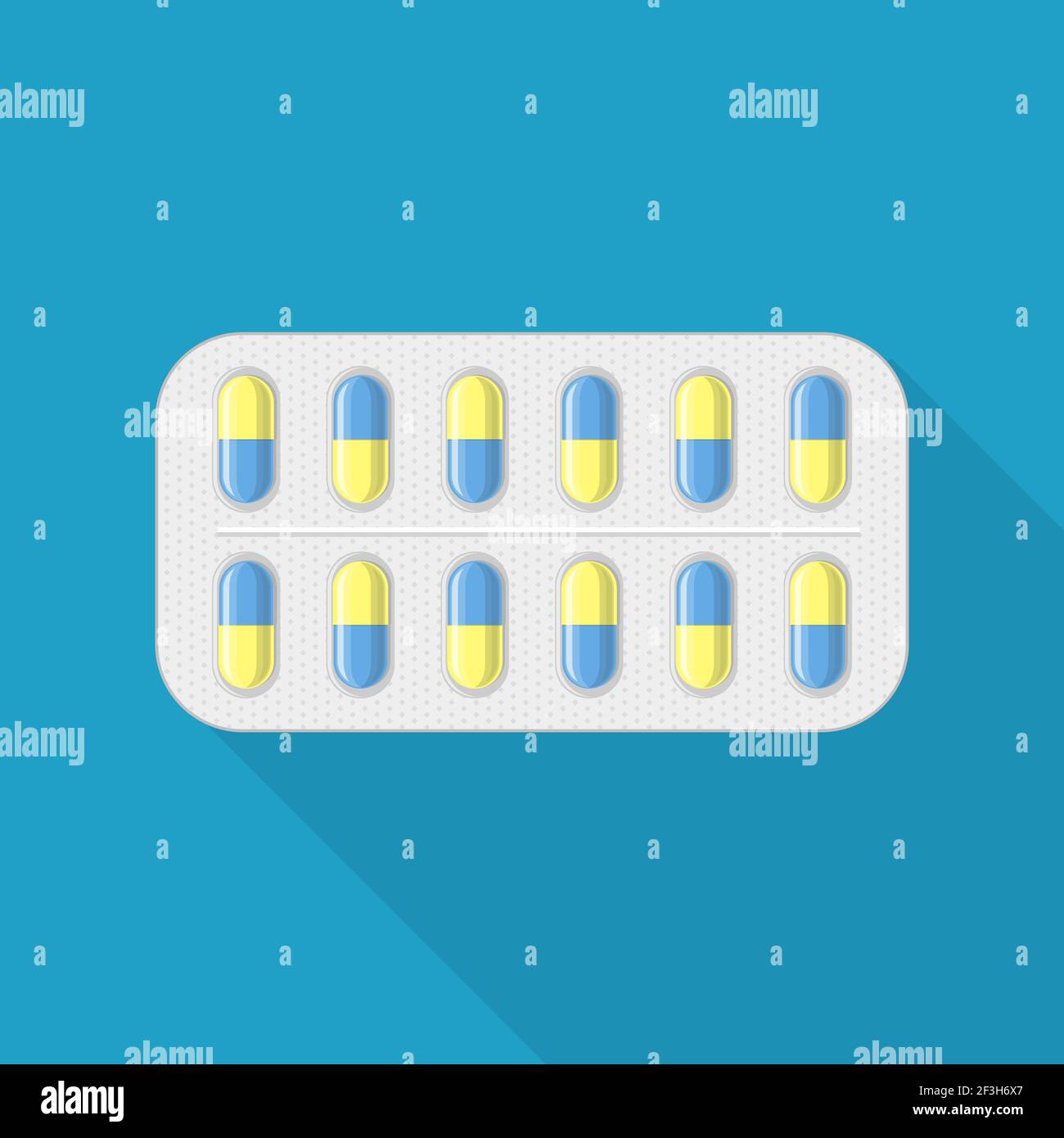 Blister pack of pills Stock Vector Image & Art - Alamy