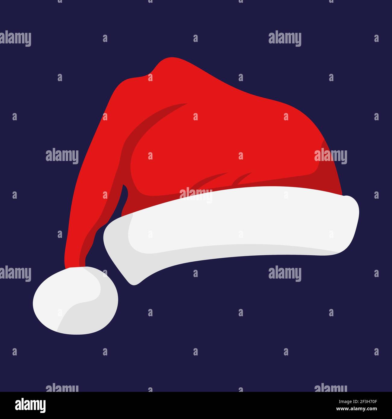 Santa Claus red hat Stock Vector Image & Art - Alamy