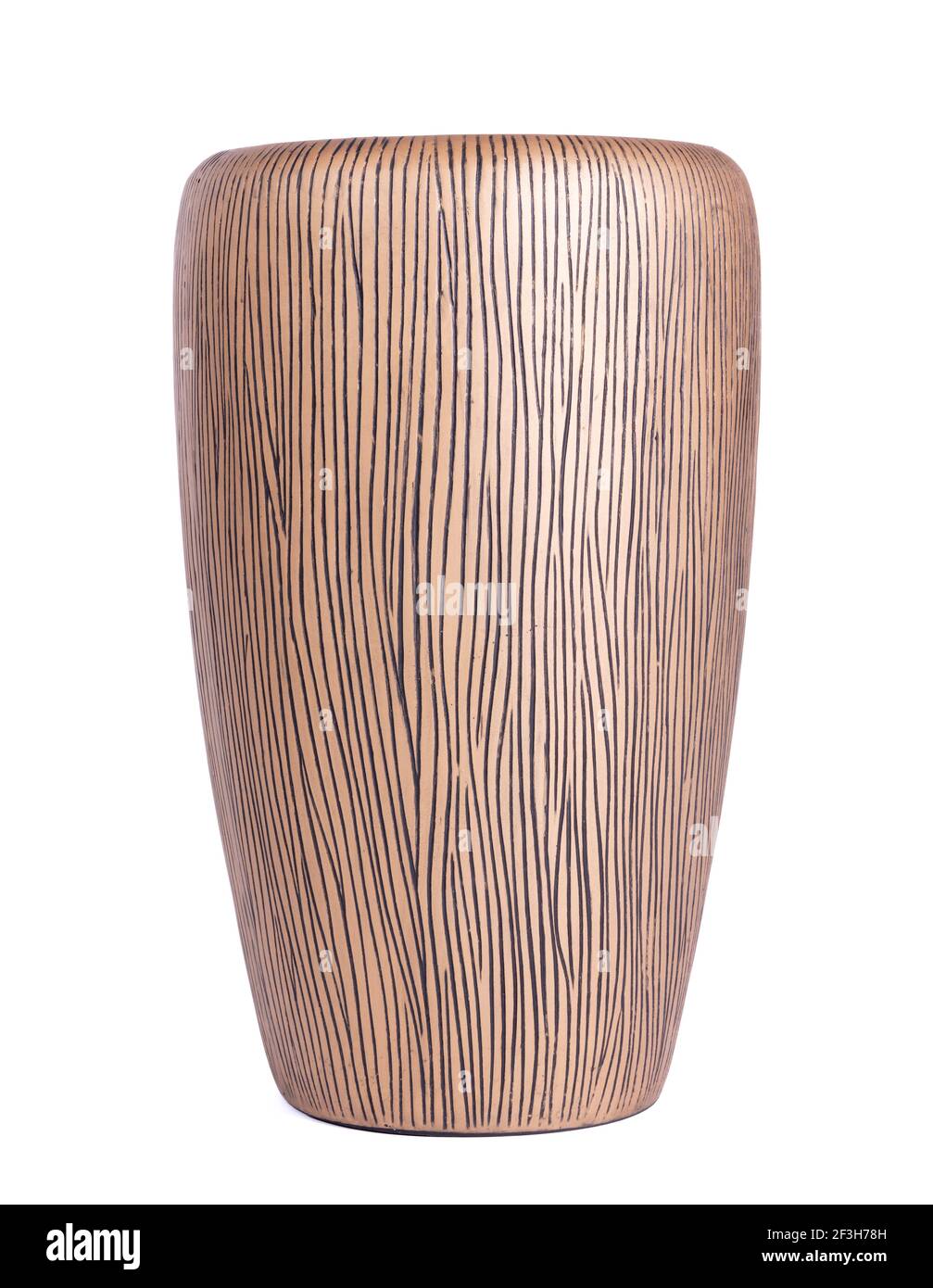 Large modern vase, isolated on white background Stock Photo - Alamy