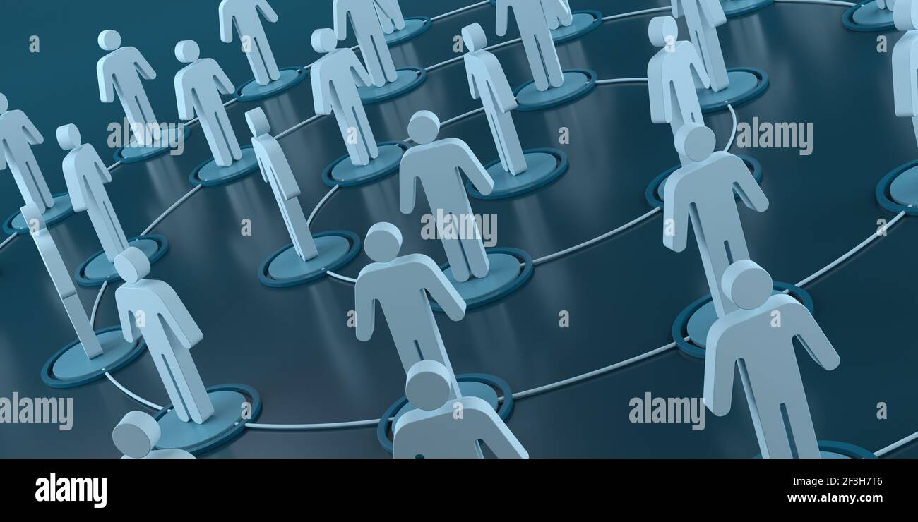 People Network Connections Concept 3d High Resolution Stock Photography ...