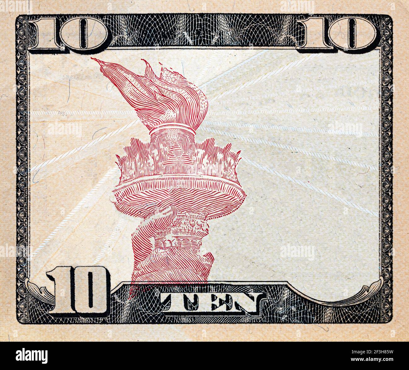 Modified decorative 10 dollar bill artwork for design purpose Stock ...