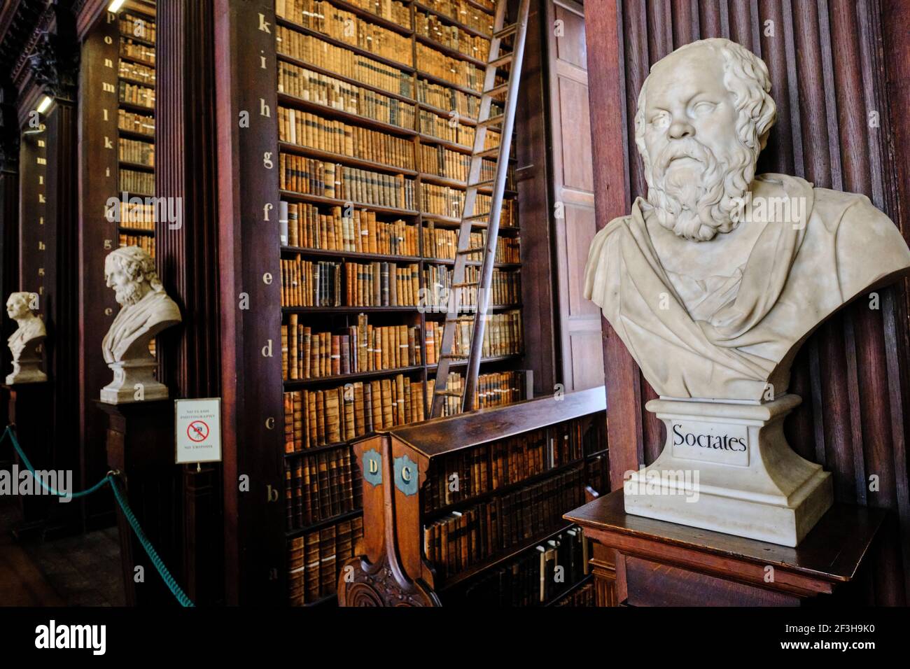 Republic of Ireland; Dublin, Library at Trinity College, The Long Room ...