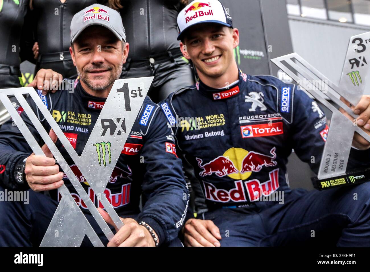LOEB Sebastien (FRA) Team Peugeot Total Peugeot 208, portrait, HANSEN ...