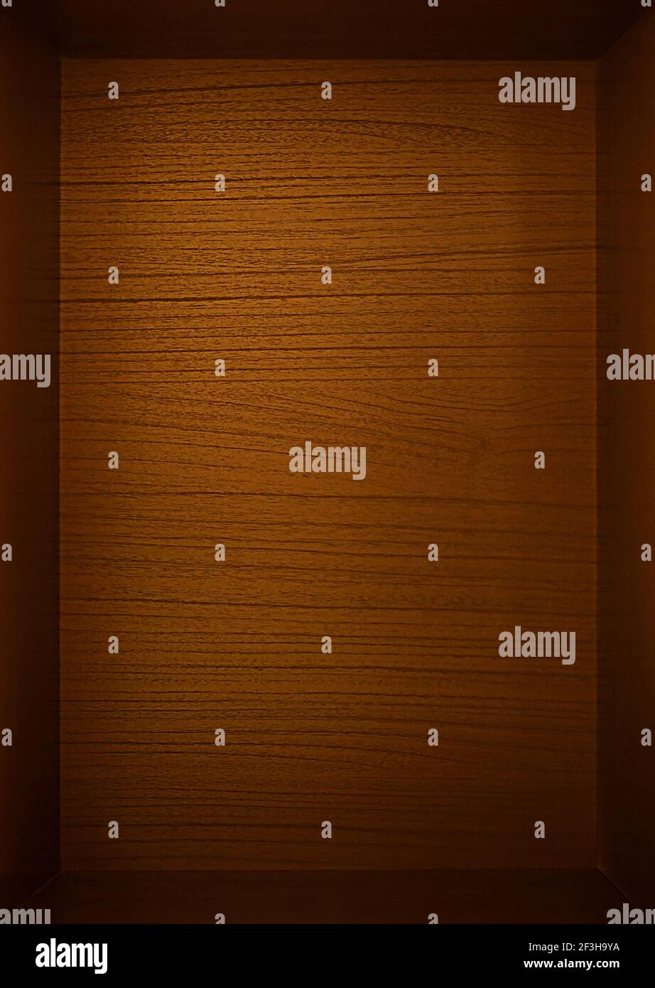 Empty dark brown wood box as background Stock Photo - Alamy