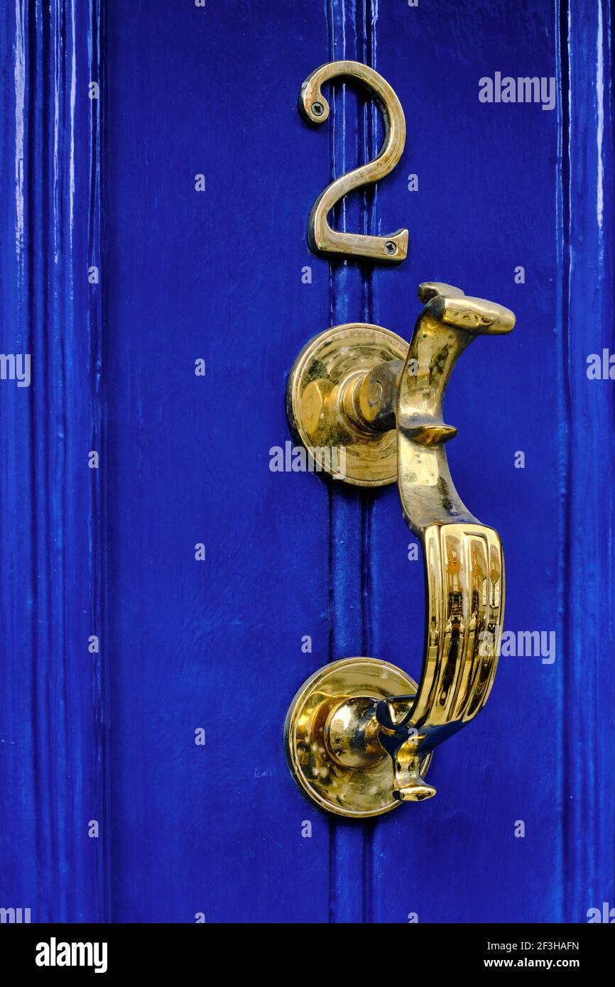 Republic of Ireland; Dublin, painted georgian door at merrion square ...