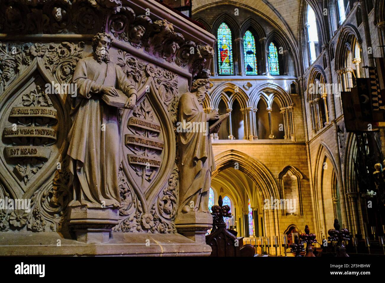 Republic of Ireland; Dublin, St Patrick's cathedral church is a ...