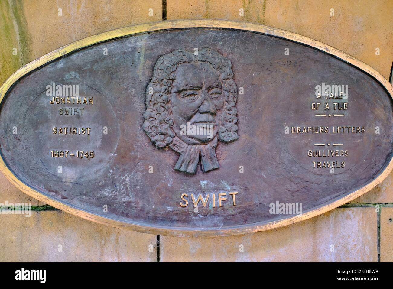 Republic of Ireland; Dublin, famous irish writer memorial in Garden of ...