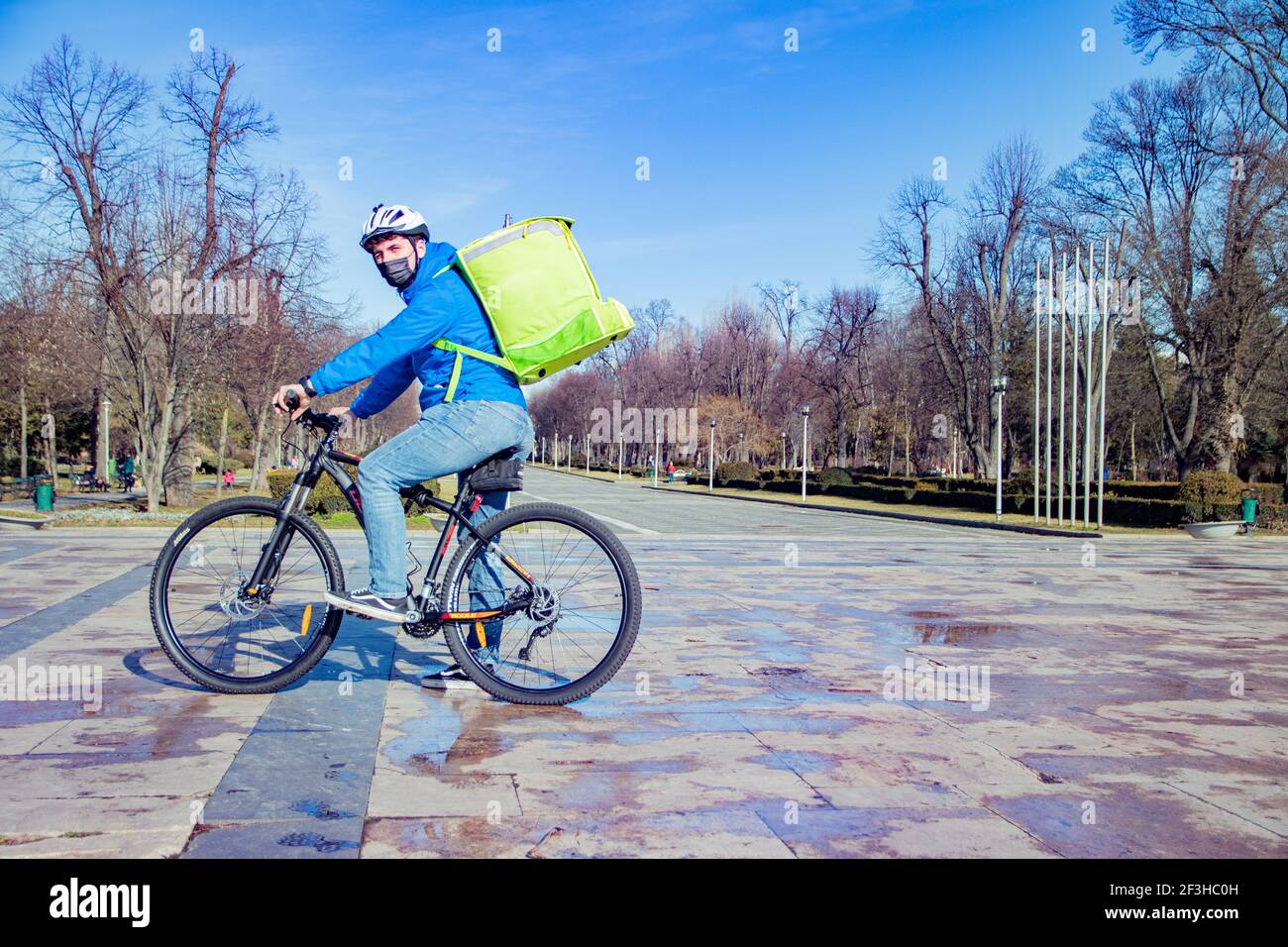 Indian bike delivery boy hi-res stock photography and images - Alamy
