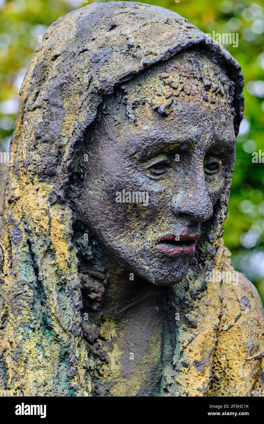 Republic of Ireland, Dublin, Famine Monument commemorating the great ...