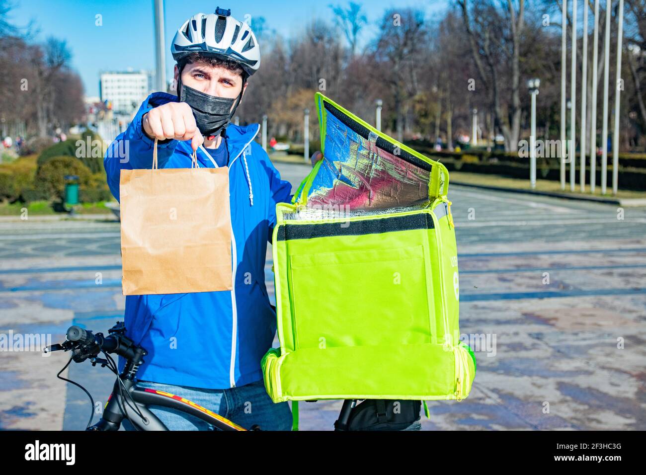 Indian bike delivery boy hi-res stock photography and images - Alamy
