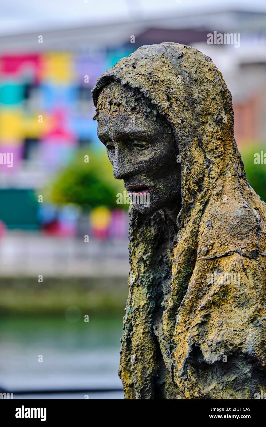 Republic of Ireland, Dublin, Famine Monument commemorating the great ...