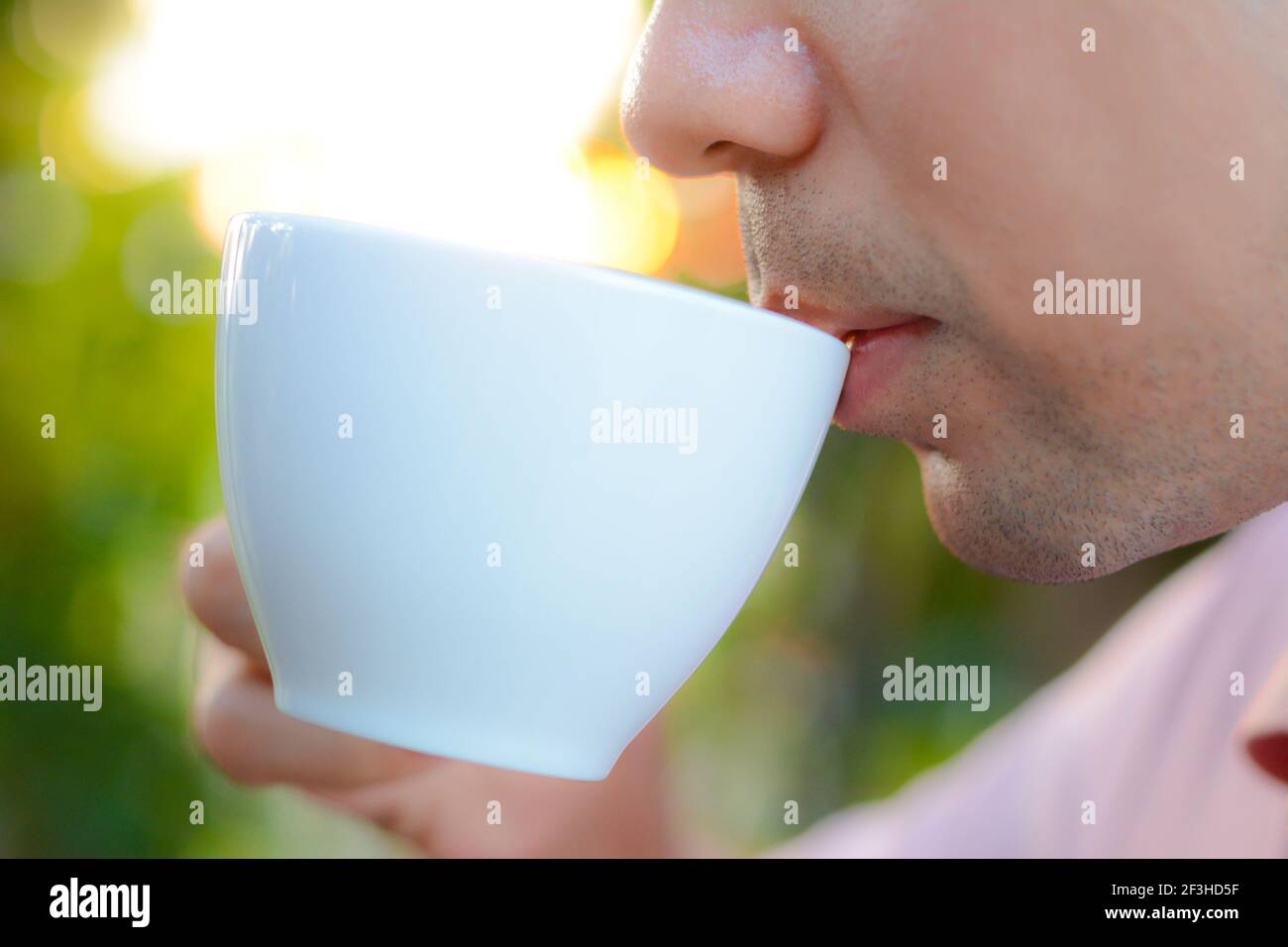 Close up sipping drink mouth adult hi-res stock photography and images ...