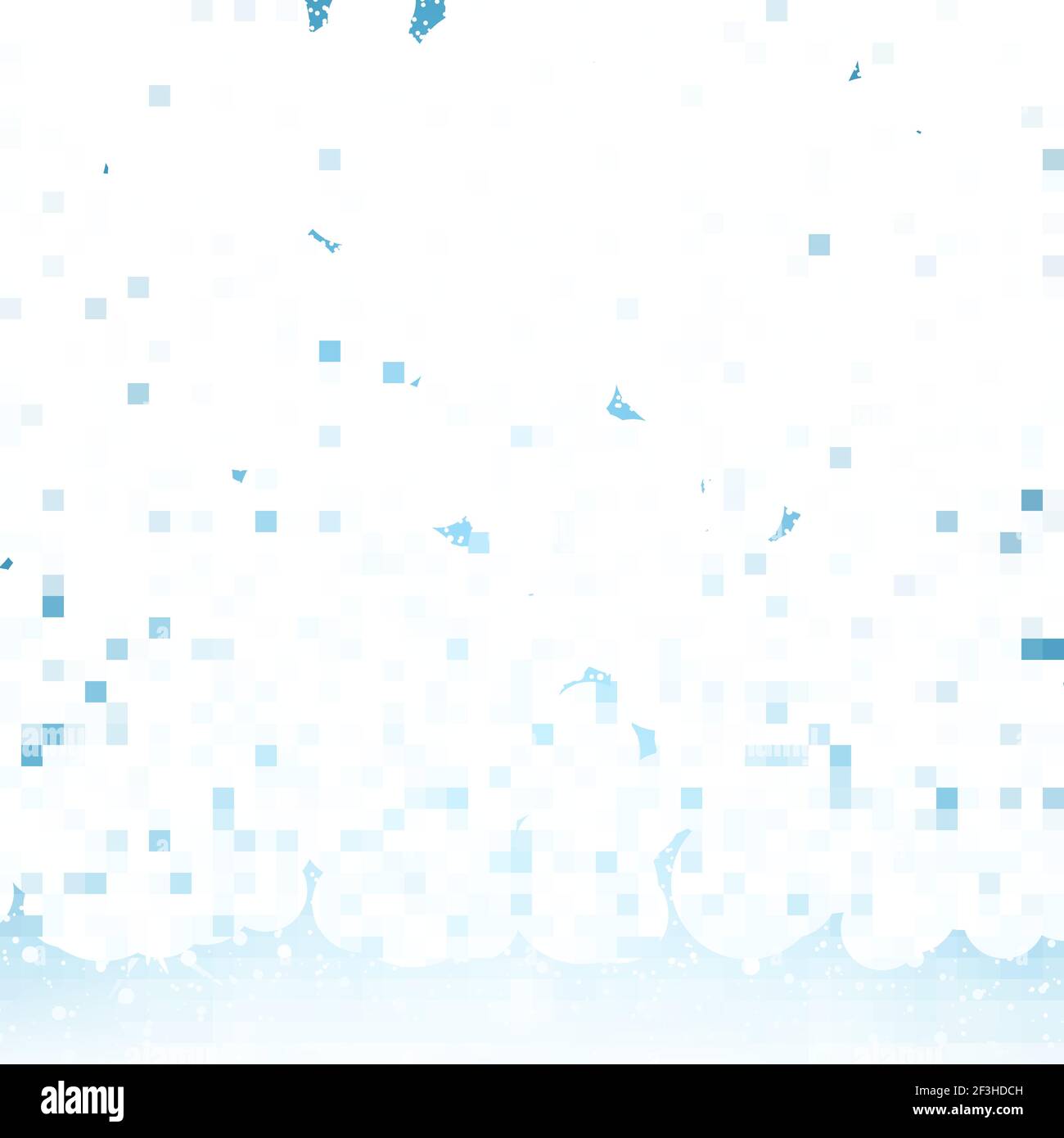 Flying snowflakes on blue background Stock Vector Image & Art - Alamy