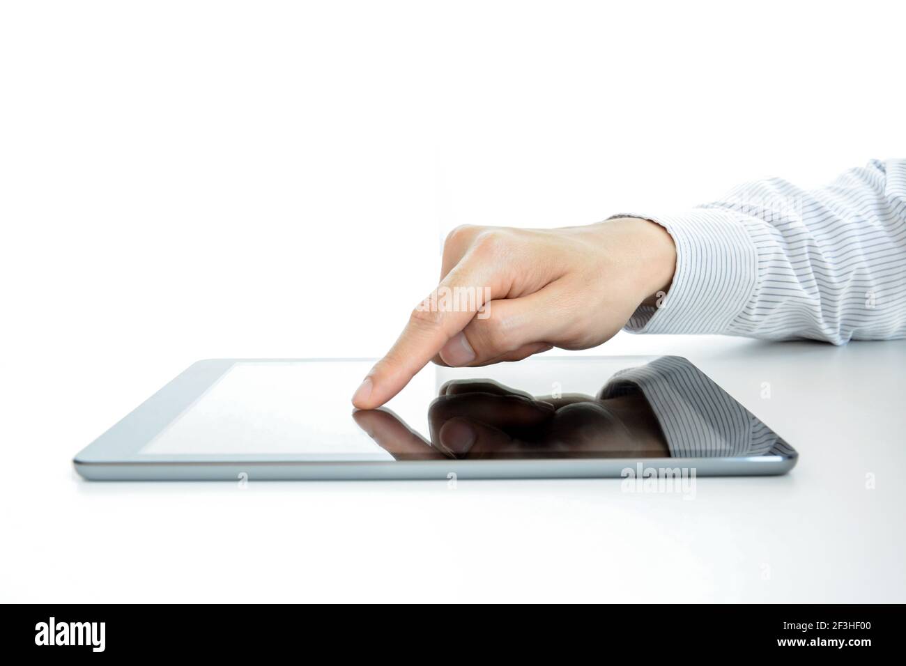 Finger touching digital screen hi-res stock photography and images - Alamy