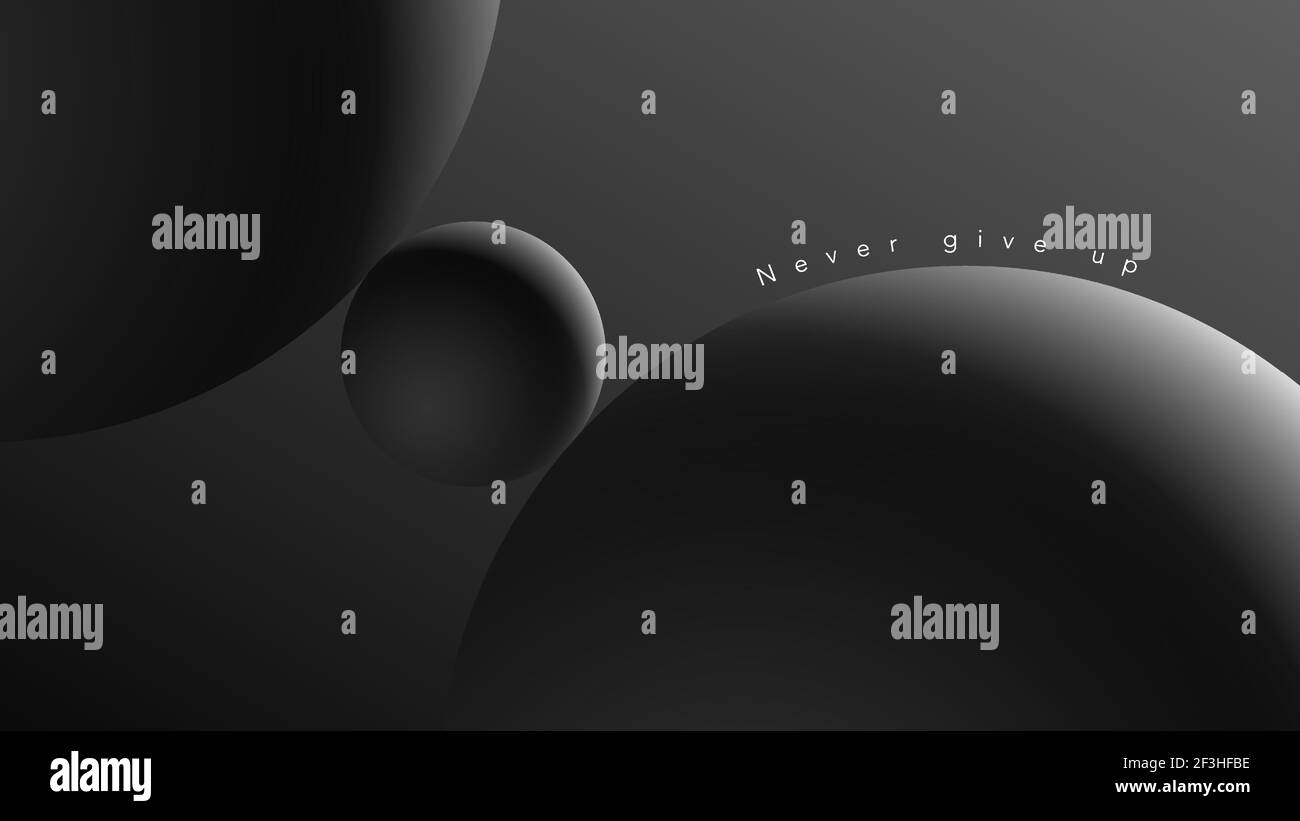 Set of three realistic grey spheres of different size with shadows ...