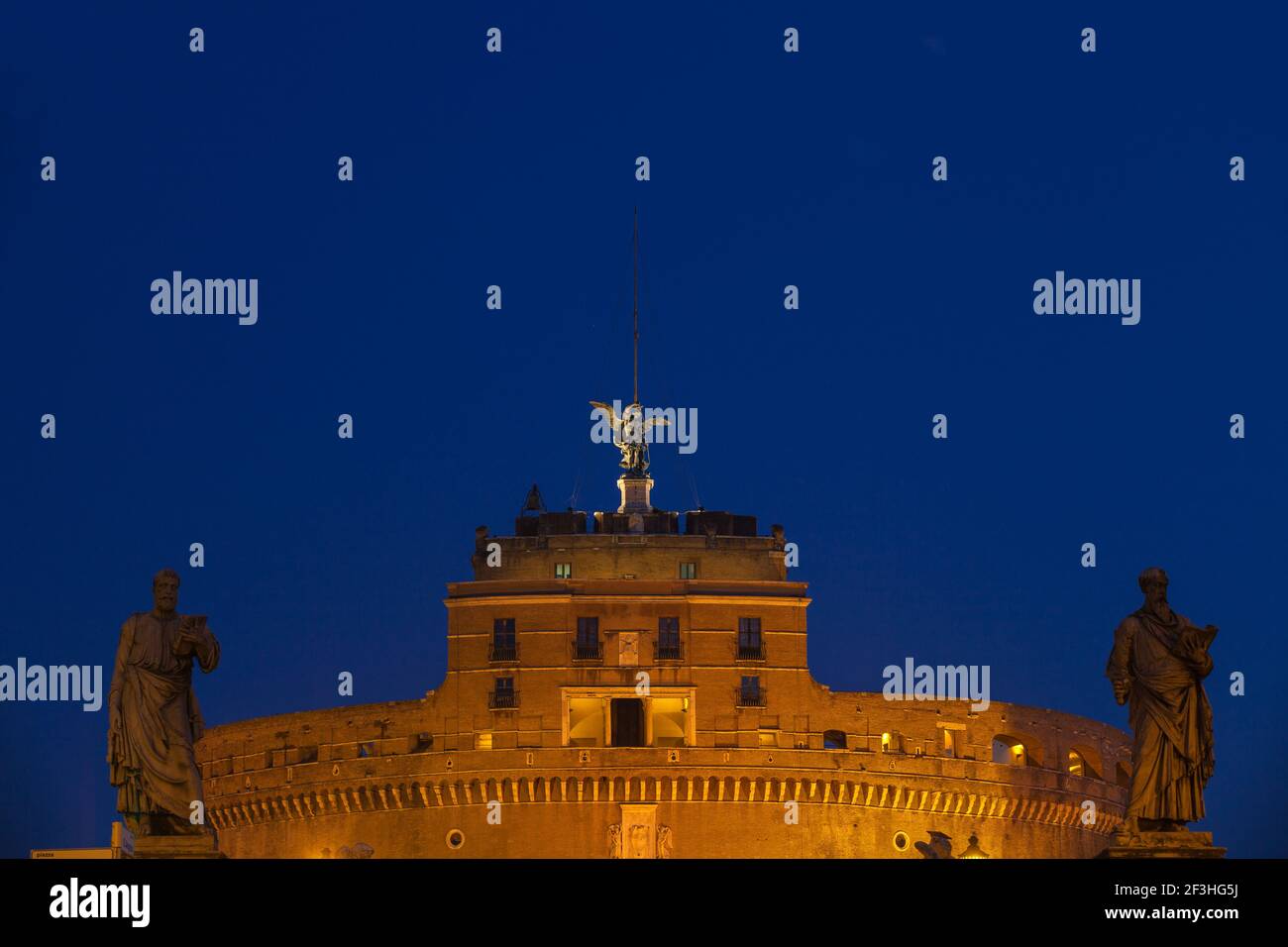 Italy, Lazio, Rome, Castle St. Angelo (Hadrian's Mausoleum Stock Photo ...