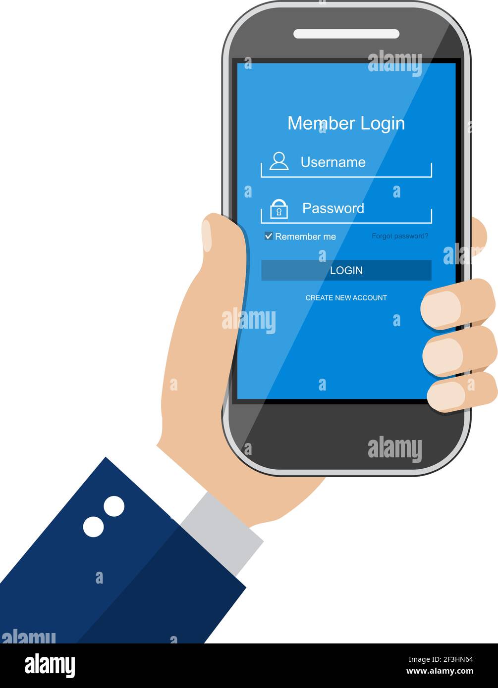 Sign in page in account managment Stock Vector Image & Art - Alamy