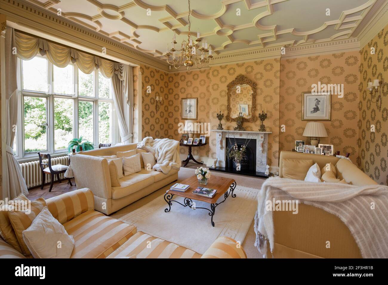 Drawing room | Architect: Attributed to A.R.Calvert (c 1880) | Stock ...