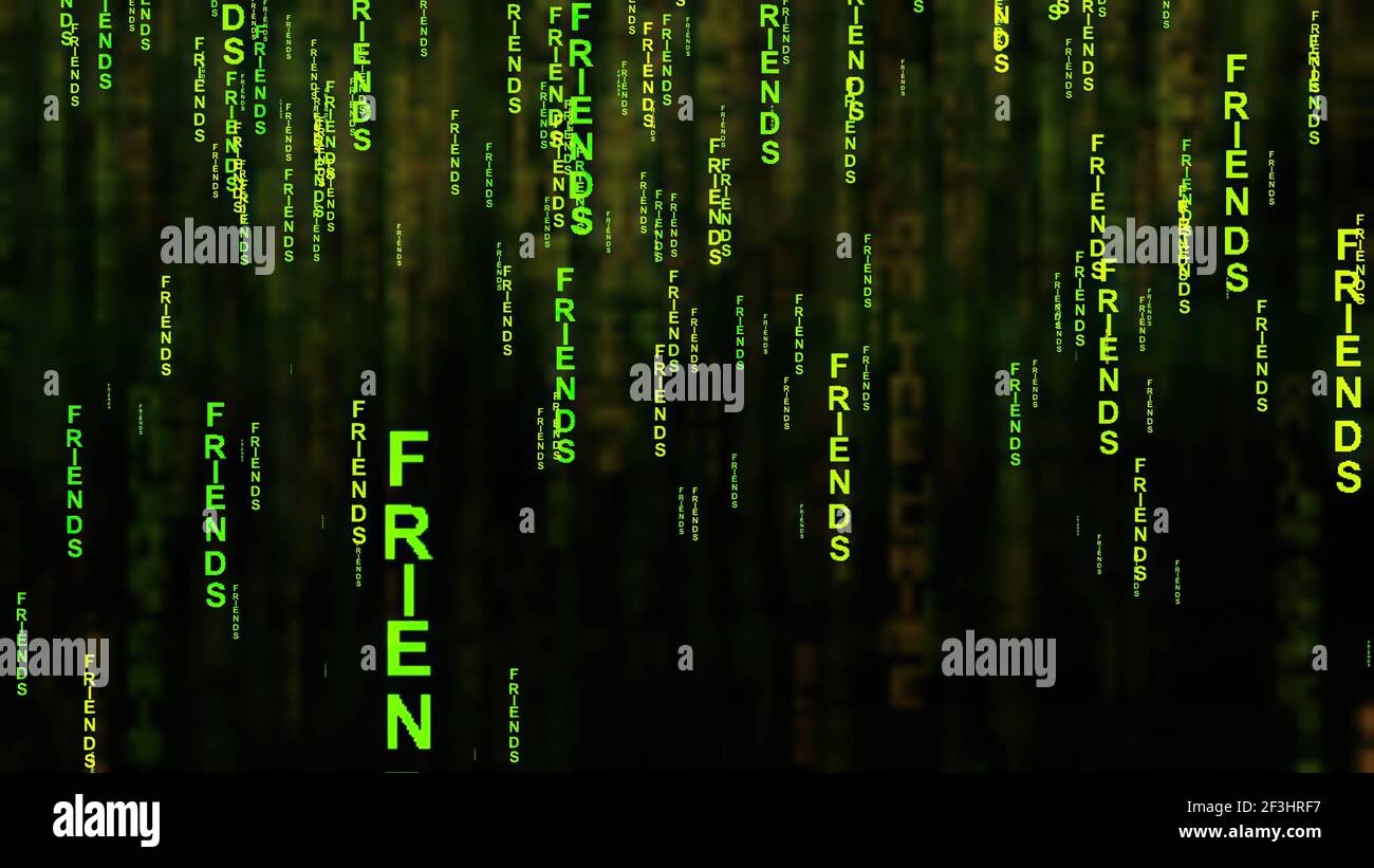 Video text matrix style concept hi-res stock photography and images - Alamy