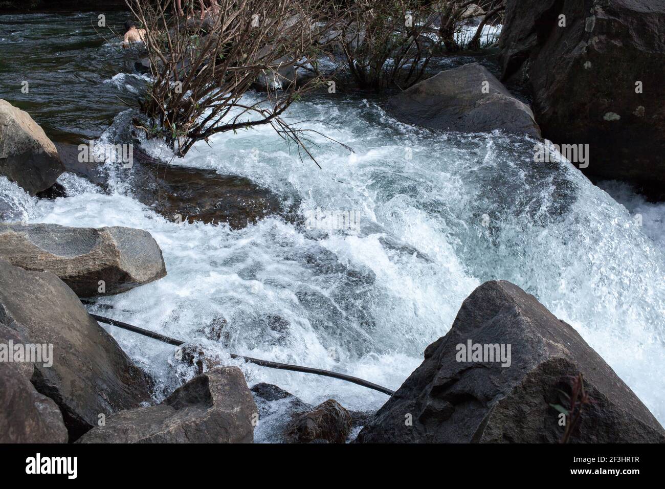 Natural river with park in kerala, India Stock Photo - Alamy