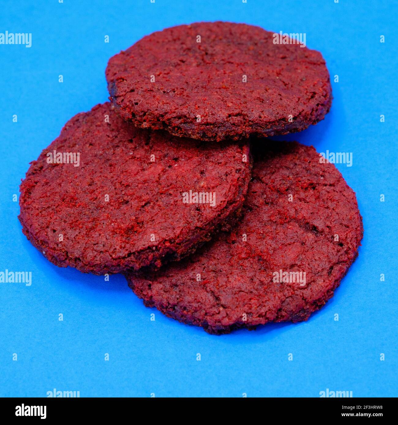 red velvet biscuits cookies Stock Photo - Alamy