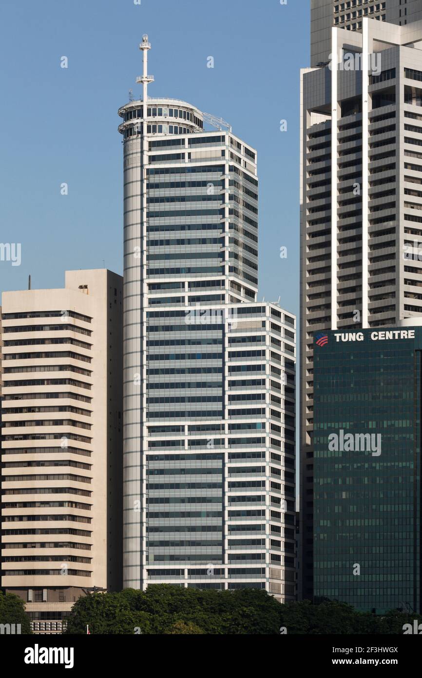 The Hitachi Tower commercial building was designed by Murphy/Jahn and ...