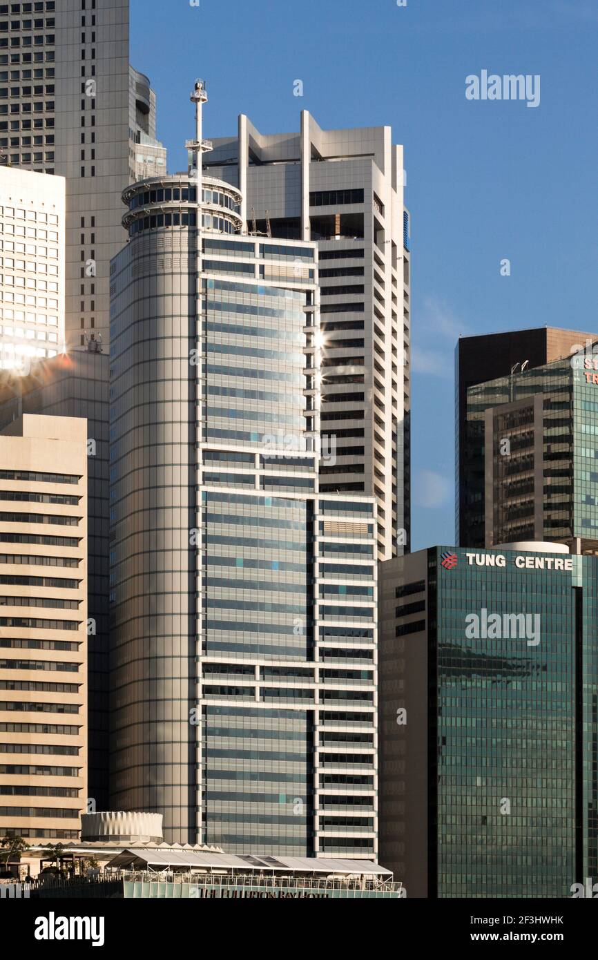 The Hitachi Tower commercial building was designed by Murphy/Jahn and ...