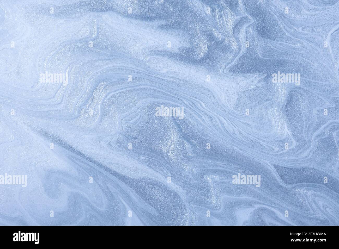 Abstract fluid art background light blue colors. Liquid marble. Acrylic ...