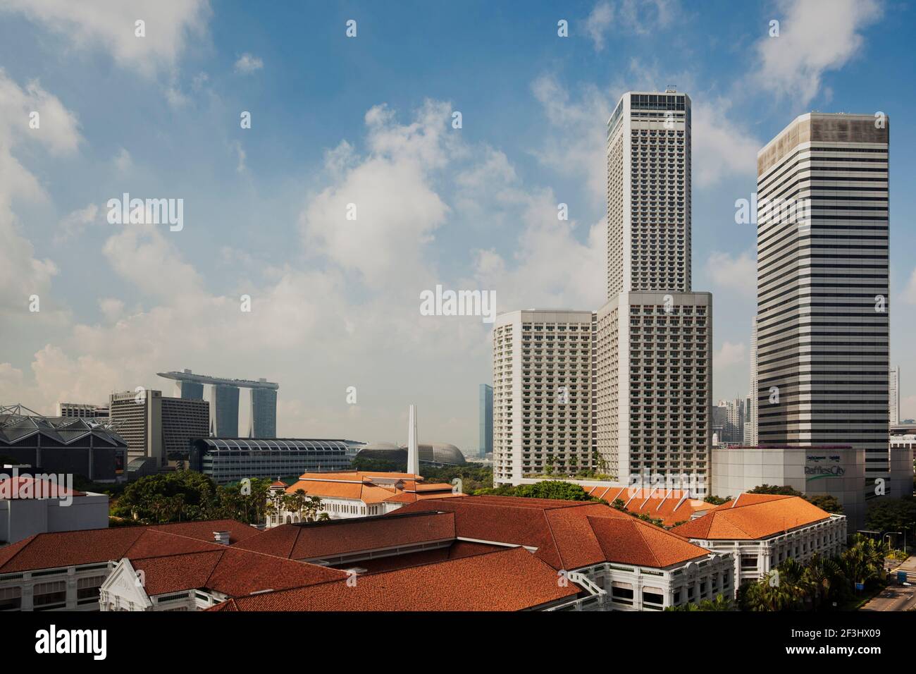 The Raffles City hotel, office and shopping complex was designed by I ...