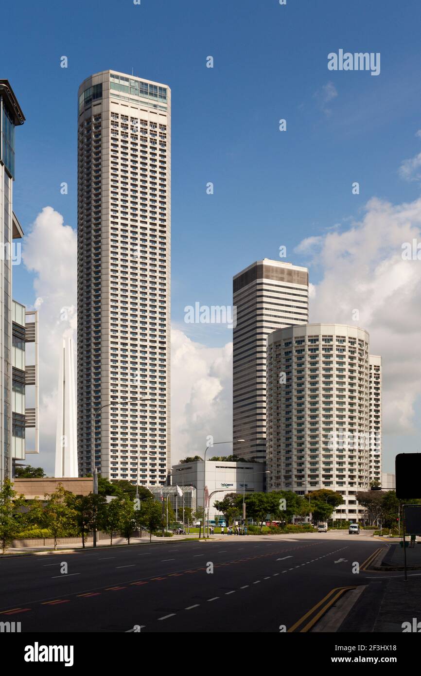 The Raffles City hotel, office and shopping complex was designed by I ...