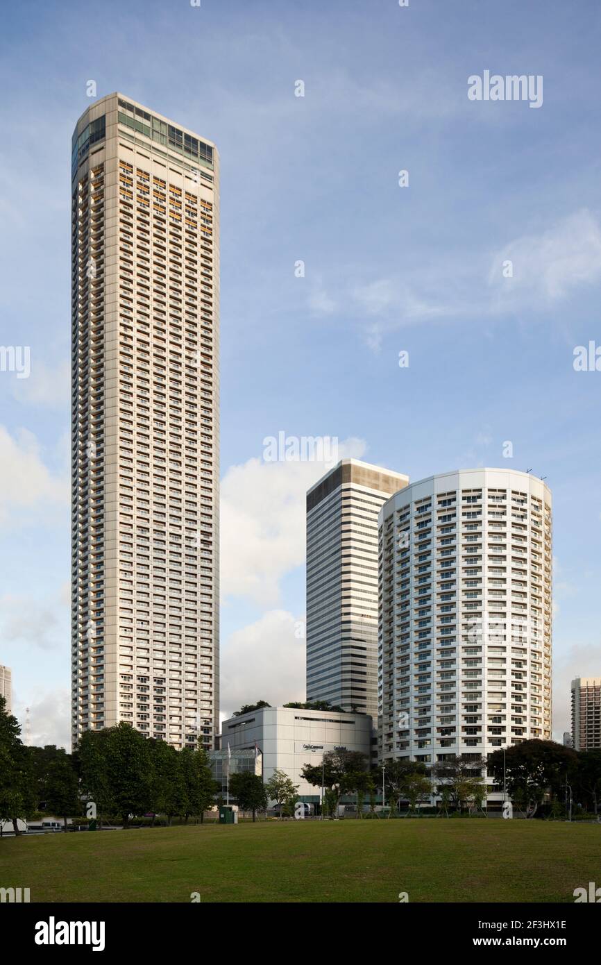 The Raffles City hotel, office and shopping complex was designed by I ...