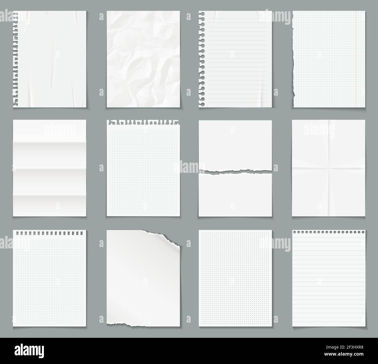 Blank piece of paper Stock Vector Images - Alamy
