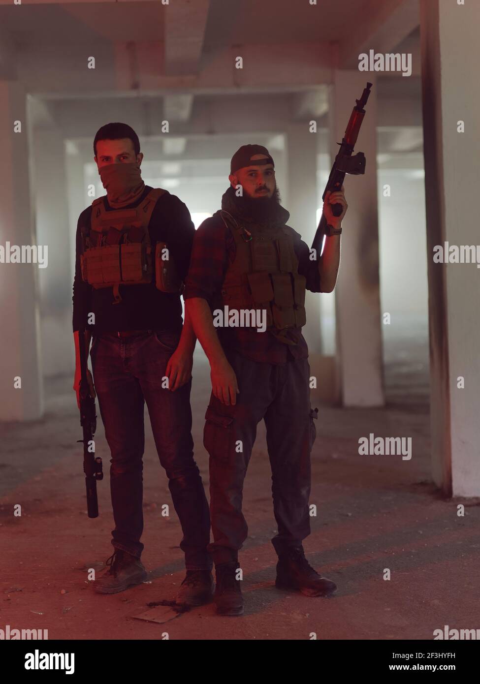 soldiers squad in night mission Stock Photo - Alamy