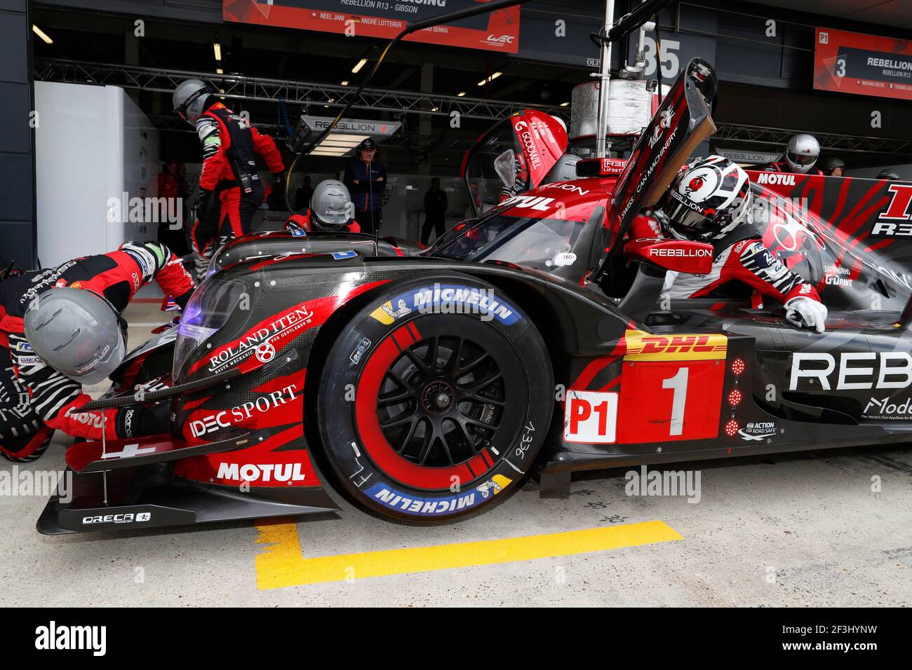 01 LOTTERER André (deu), JANI Neel (che), SENNA Bruno (bra), Rebellion R13 Gibson team Rebellion ...