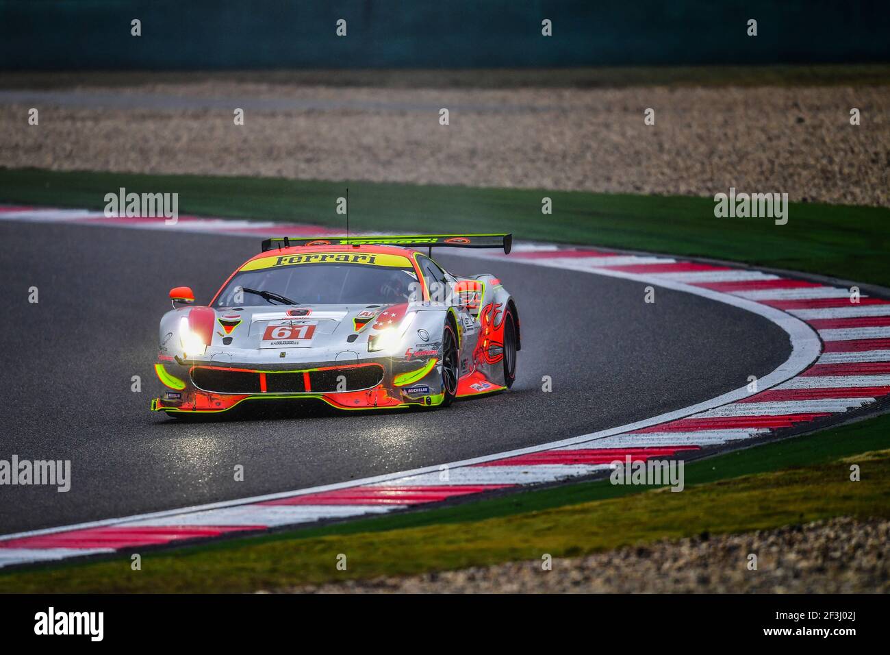 61 MOK Weng Sun (mys), SAWA Keita (jpn), GRIFFIN Matthew (irl), Ferrari ...