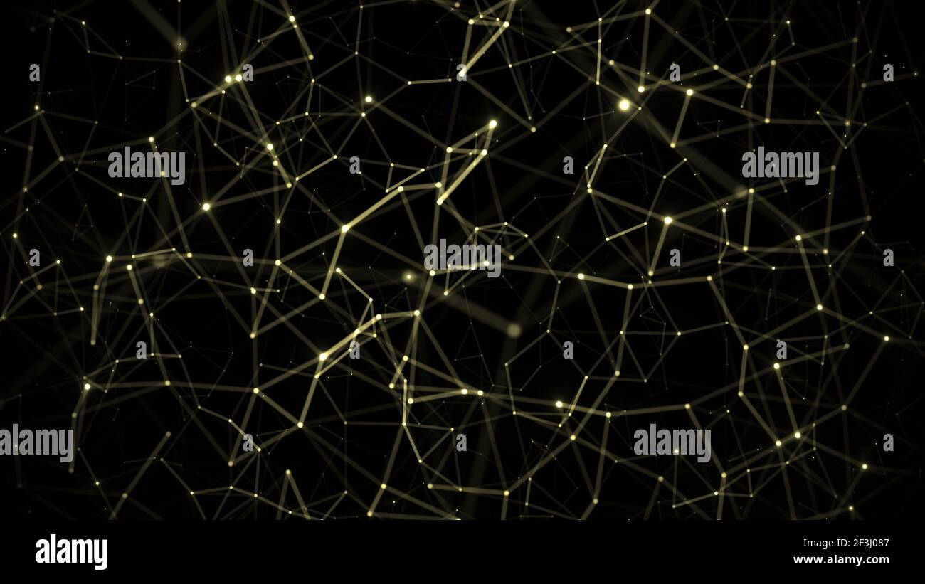 Abstract Plexus Technology Science And Engineering 3d illustration ...