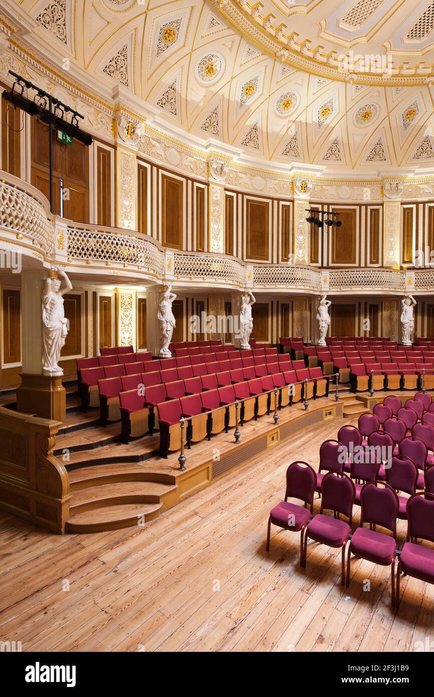Concert Hall at the rear of St Georges Hall in Liverpool, Merseyside ...