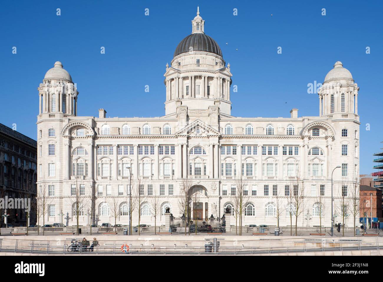 Port of Liverpool Building at Pier Head in Liverpool, Merseyside ...