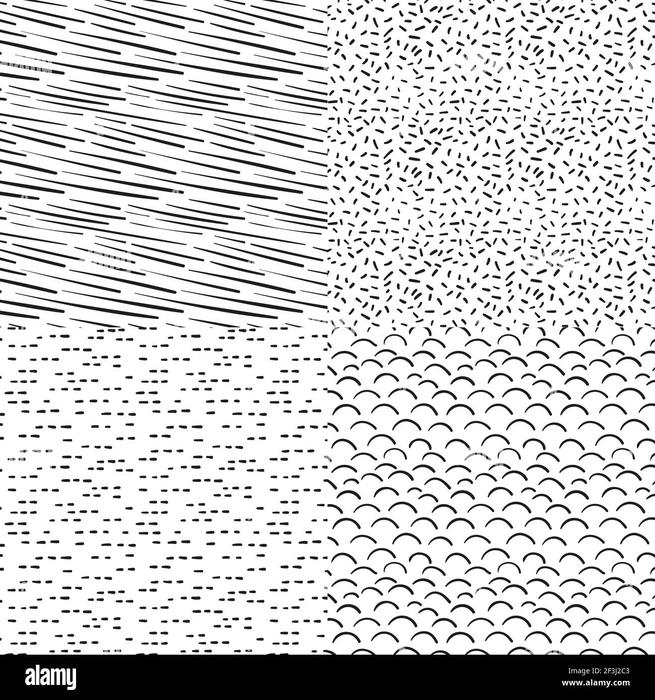 Engraving hand drawn pattern collection Vector illustration Stock ...