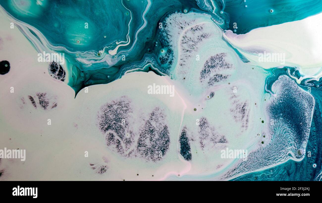 The colors of the aqueous ink are translucent. Abstract multicolored ...