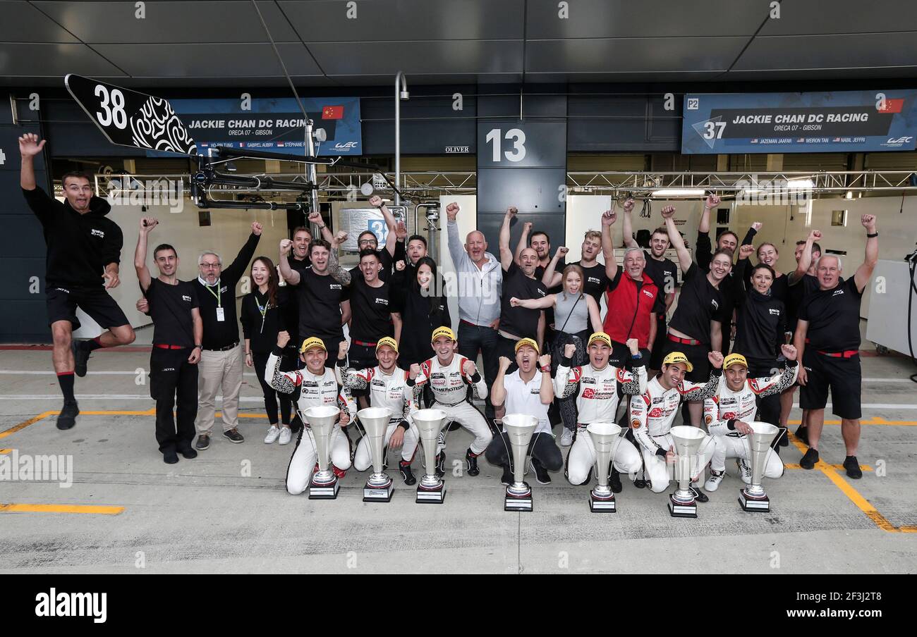 Team Jackie Chan DC Racing celebrating victory, portrait during the ...