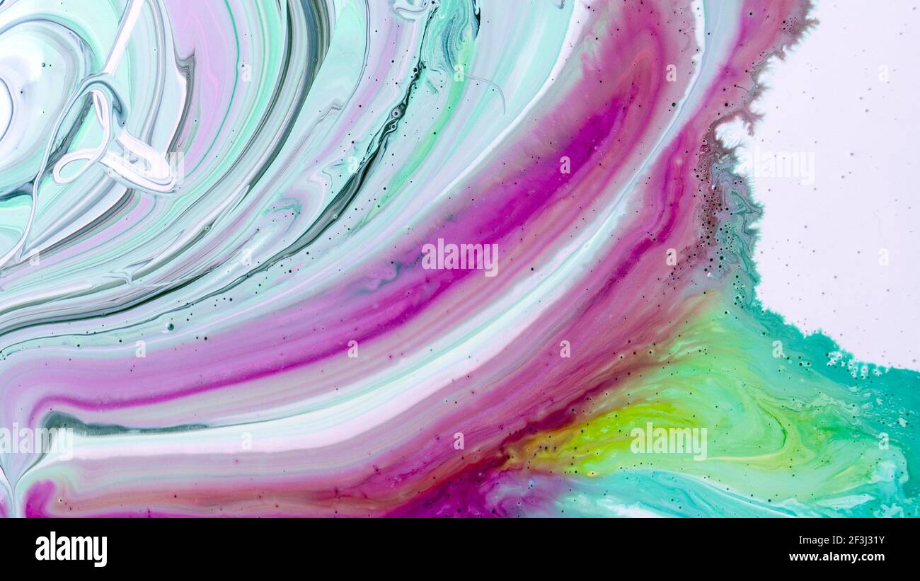 The colors of the aqueous ink are translucent. Abstract multicolored ...