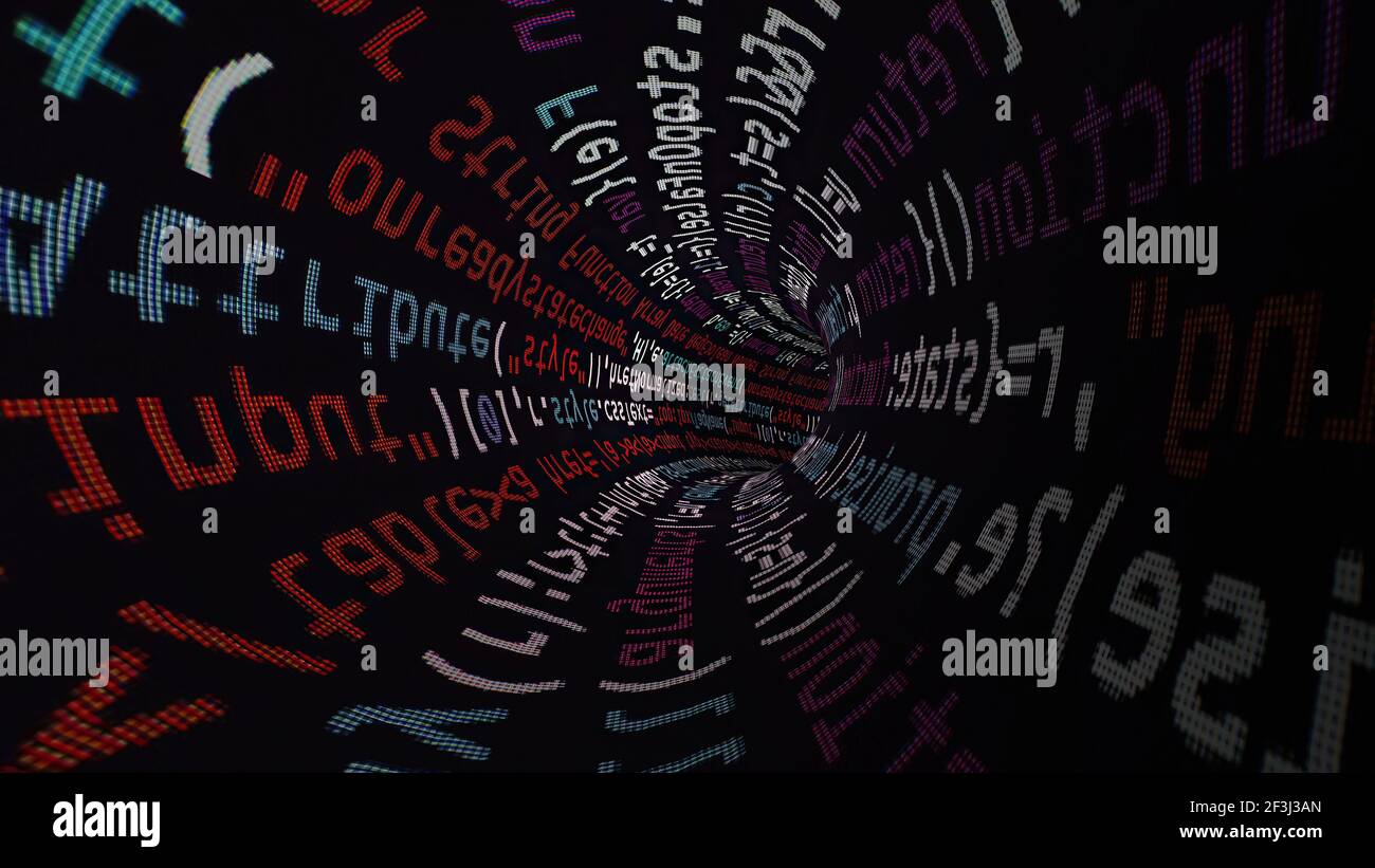 Green blurred binary computer code hi-res stock photography and images ...