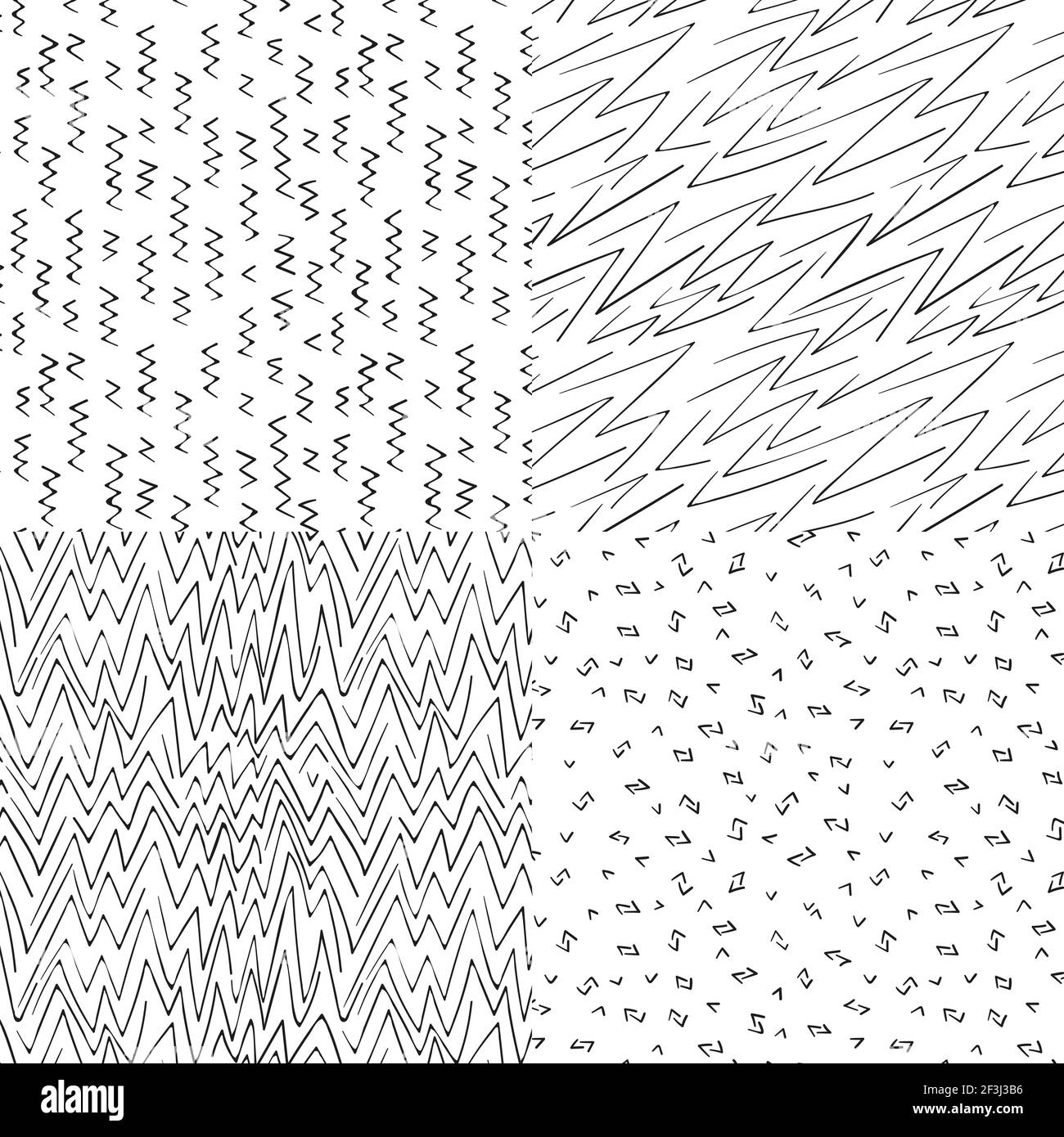 Engraving hand drawn pattern collection Vector illustration Stock ...