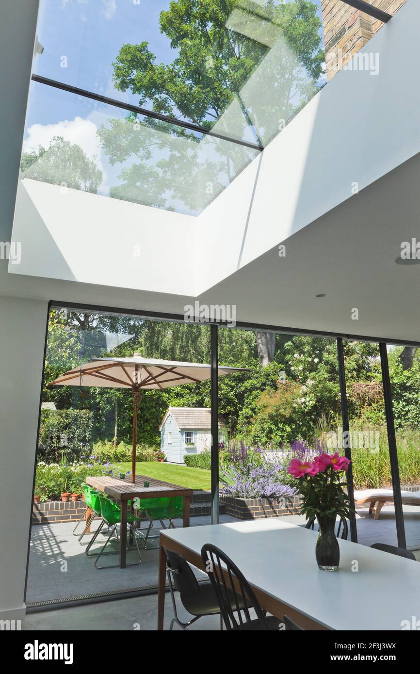 Light-well above dining area with view to rear garden of Irenie and ...